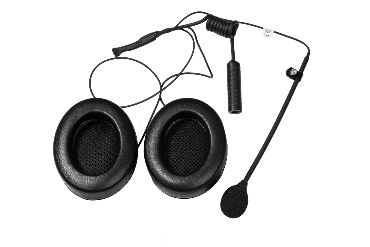 Stilo open face helmet intercom kit with earmuffs - WRC electronics ...