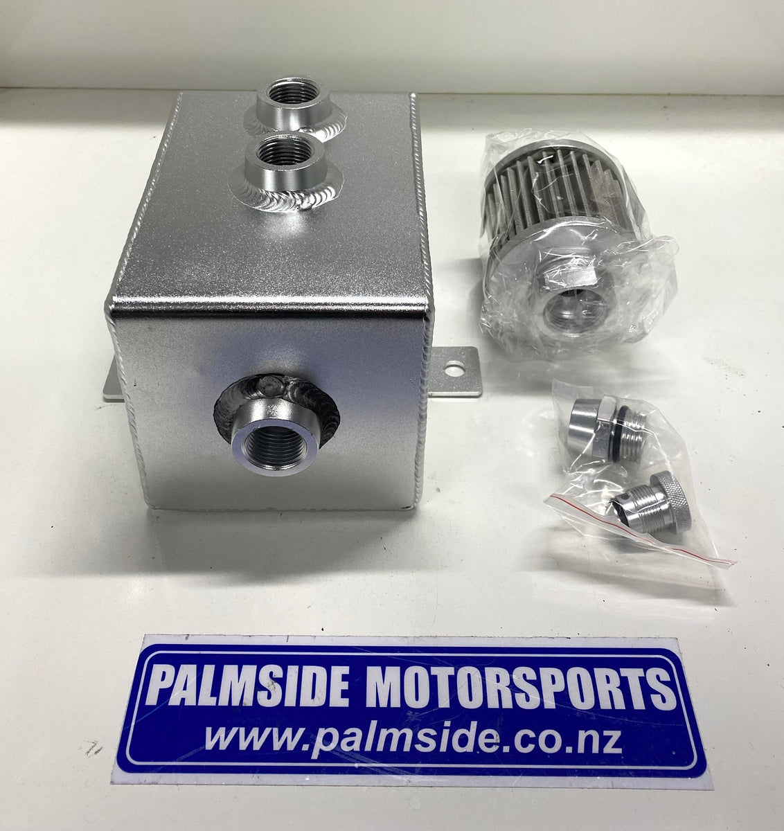 2L Square Catch Can With Breather – Palmside NZ
