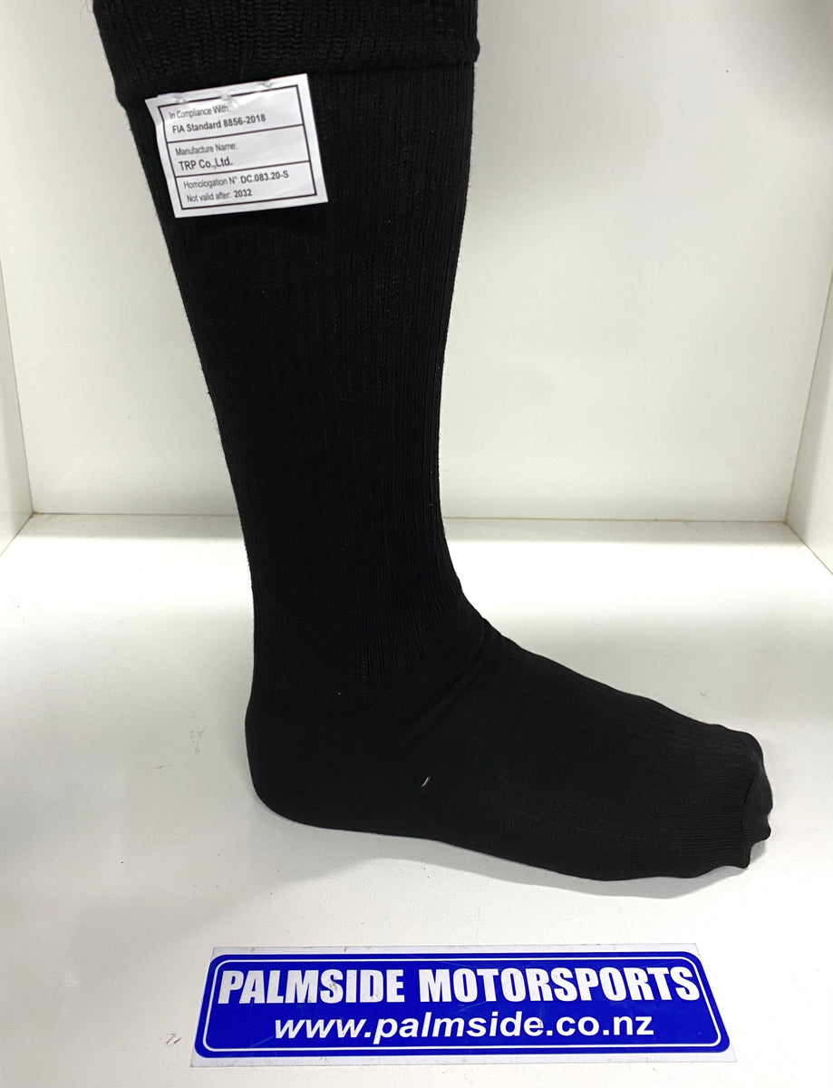 Motorsport Fireproof FIA socks Black FIA8856-2018 – Palmside NZ
