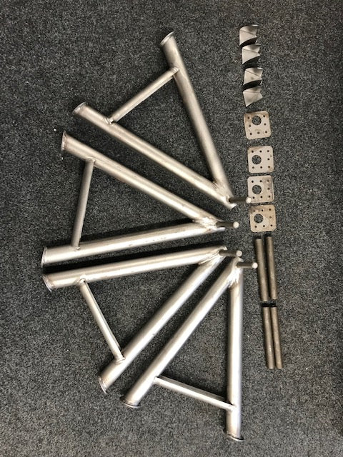 Body Sill Stand Set sold as a set of four - painted black (EF1914 ...