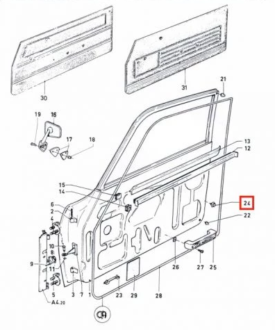 Ford Escort MK1 Door Card Fastners (x 10) (#2051) – Palmside NZ